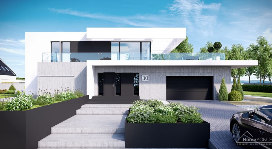 Zobacz projekt nowoczesnego domu z płaskim dachem - Galeria ... Zobacz projekt nowoczesnego domu z płaskim dachem - Galeria ...