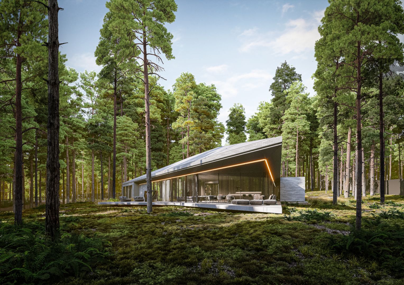 Nowoczesny dom wśród drzew. Świetny projekt! - Galeria - Dobrzemieszkaj.pl Nowoczesny dom wśród drzew. Świetny projekt! - Galeria - Dobrzemieszkaj.pl